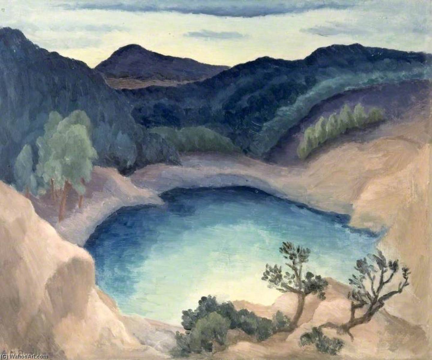 Get Art Reproductions Blue Pool, Purbeck, Dorset by Elsie Barling ...