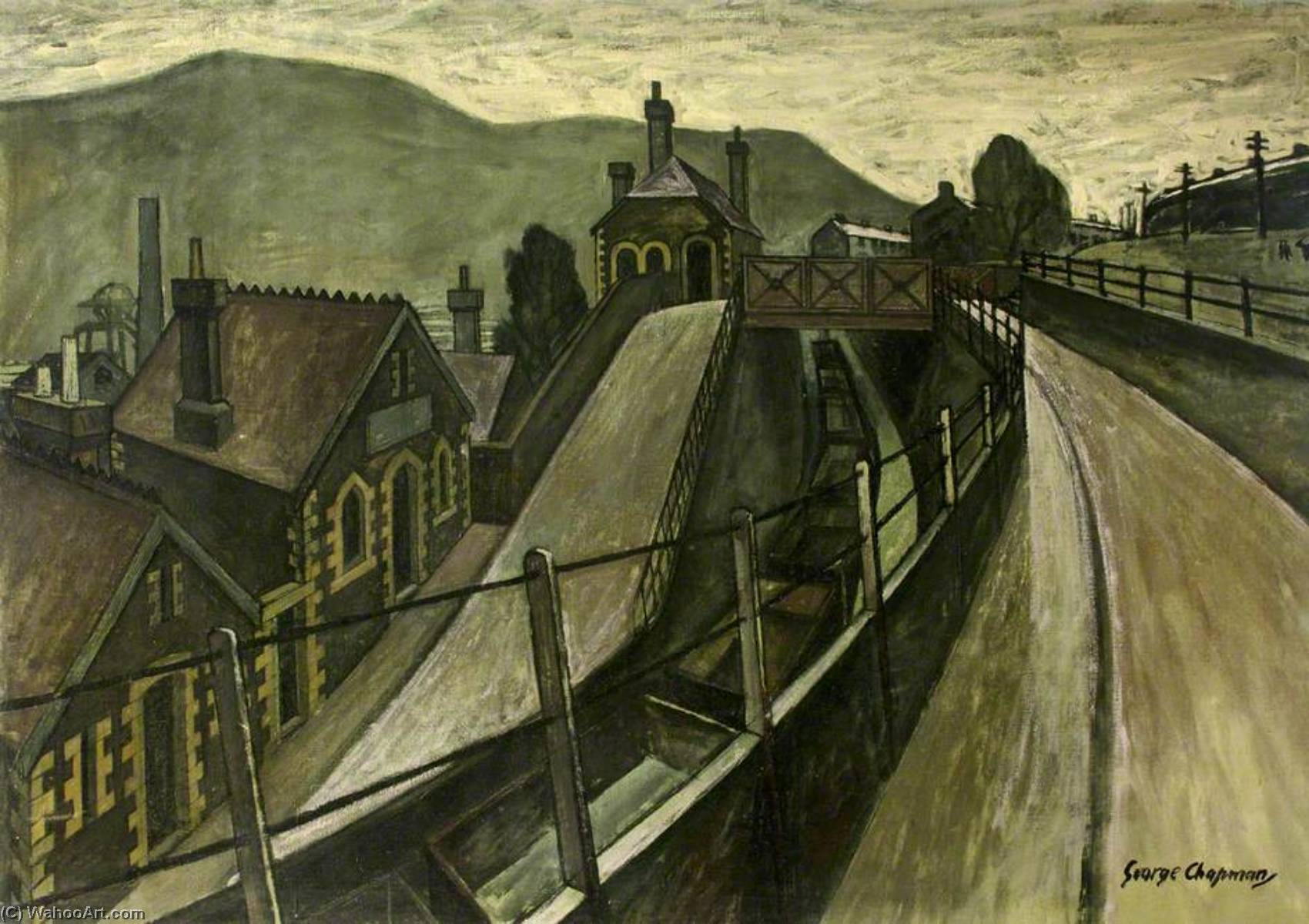 Vue sur Merthyr Tydfil de George Chapman (1908-1993) George Chapman ...