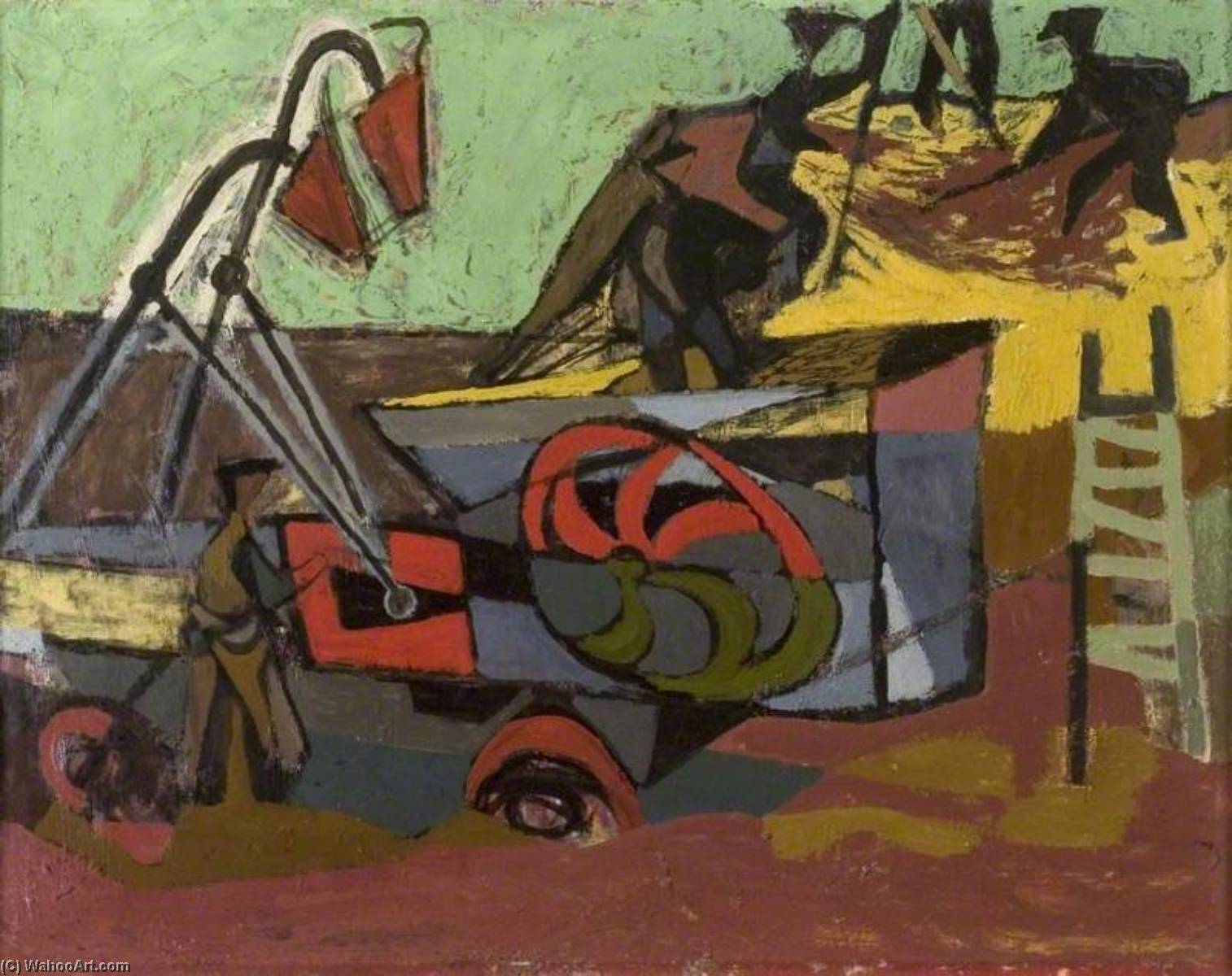 Order Artwork Replica The Threshing Machine by George Chapman (Inspired ...