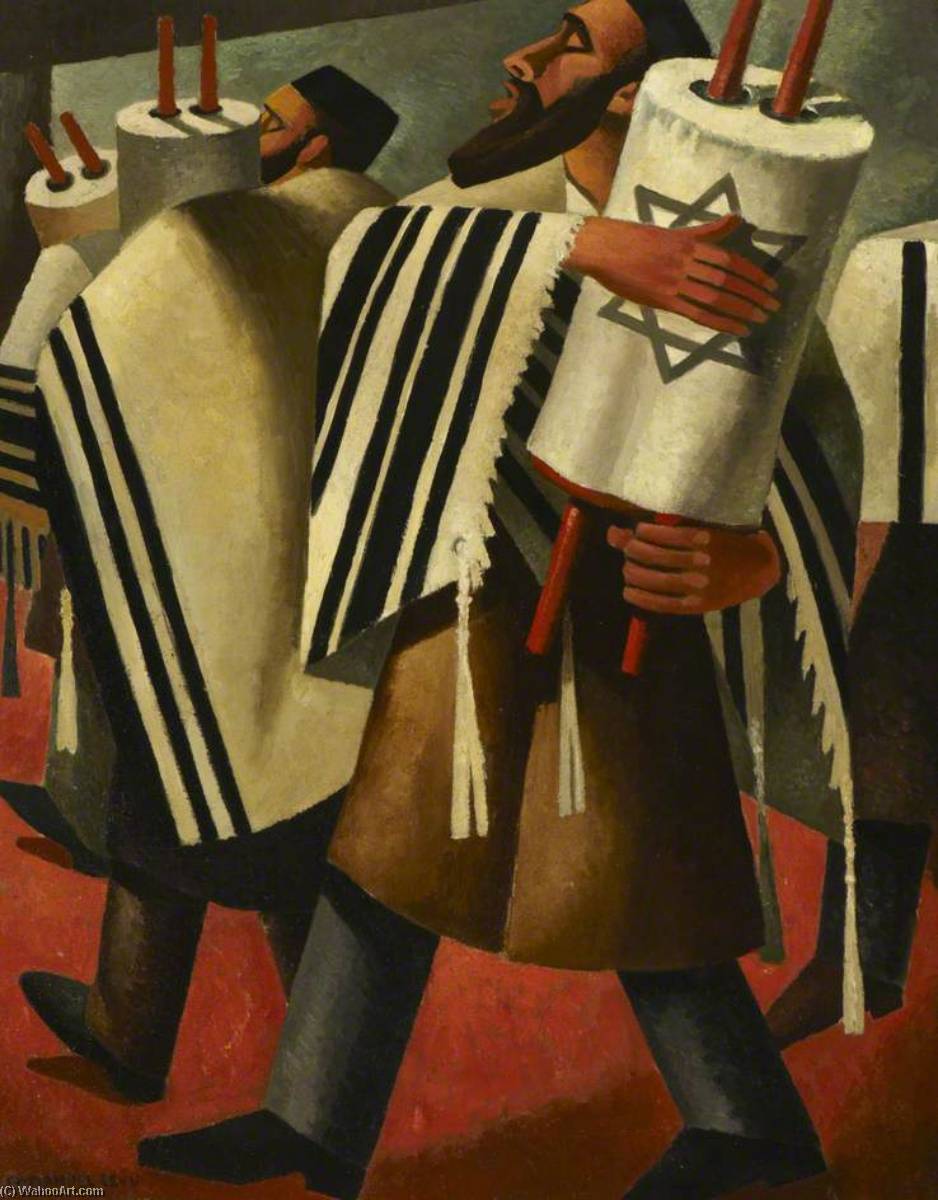 Buy Museum Art Reproductions Two Rabbis Carrying the Scrolls of the Law ...