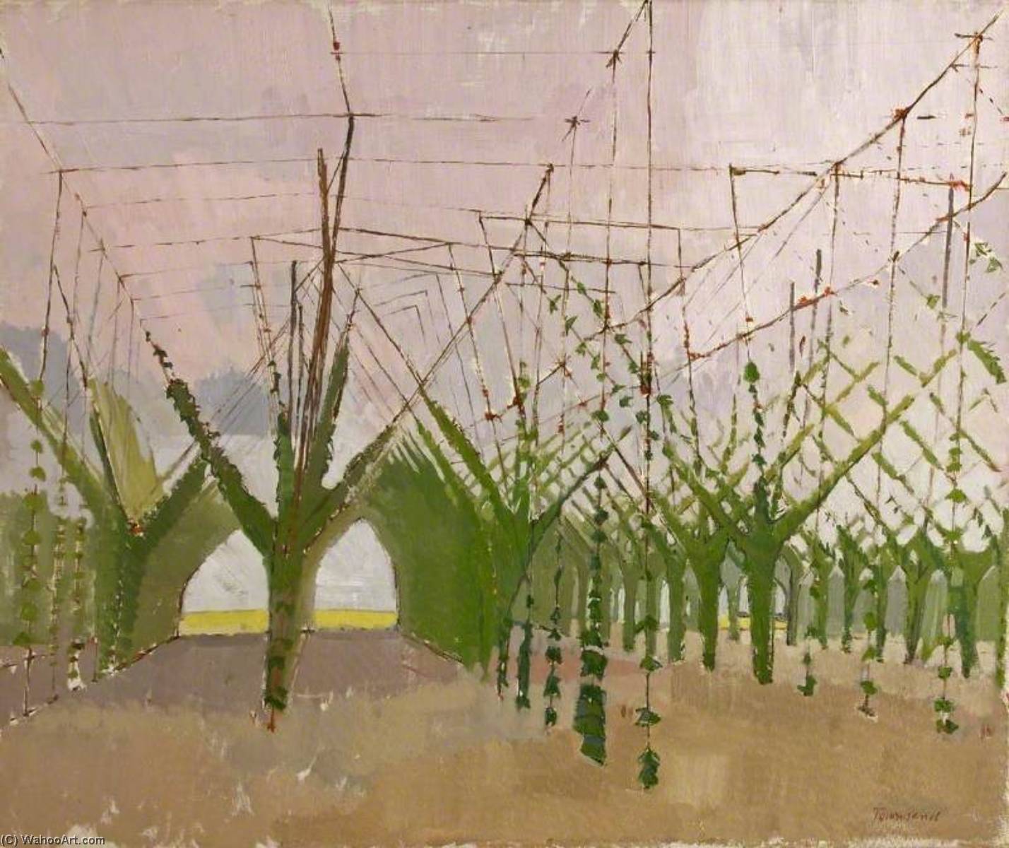 Buy Museum Art Reproductions The Hop Garden, 1950 by William Townsend ...