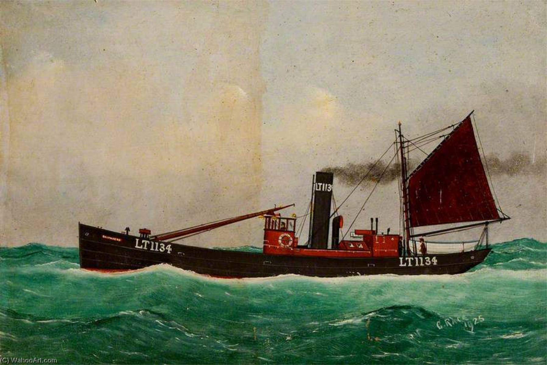 Get Paintings Reproductions `Shipmates` LT1134, 1925 by George Race ...