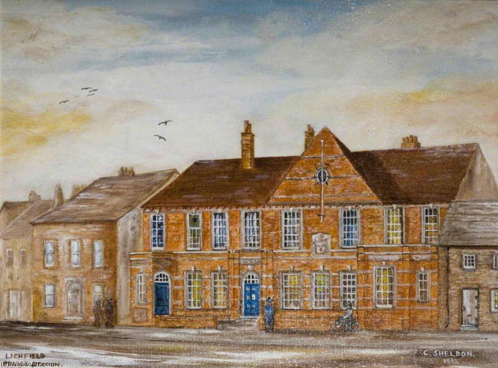 Lichfield Police Station, 1992 by Christopher William Sheldon (1948 ...