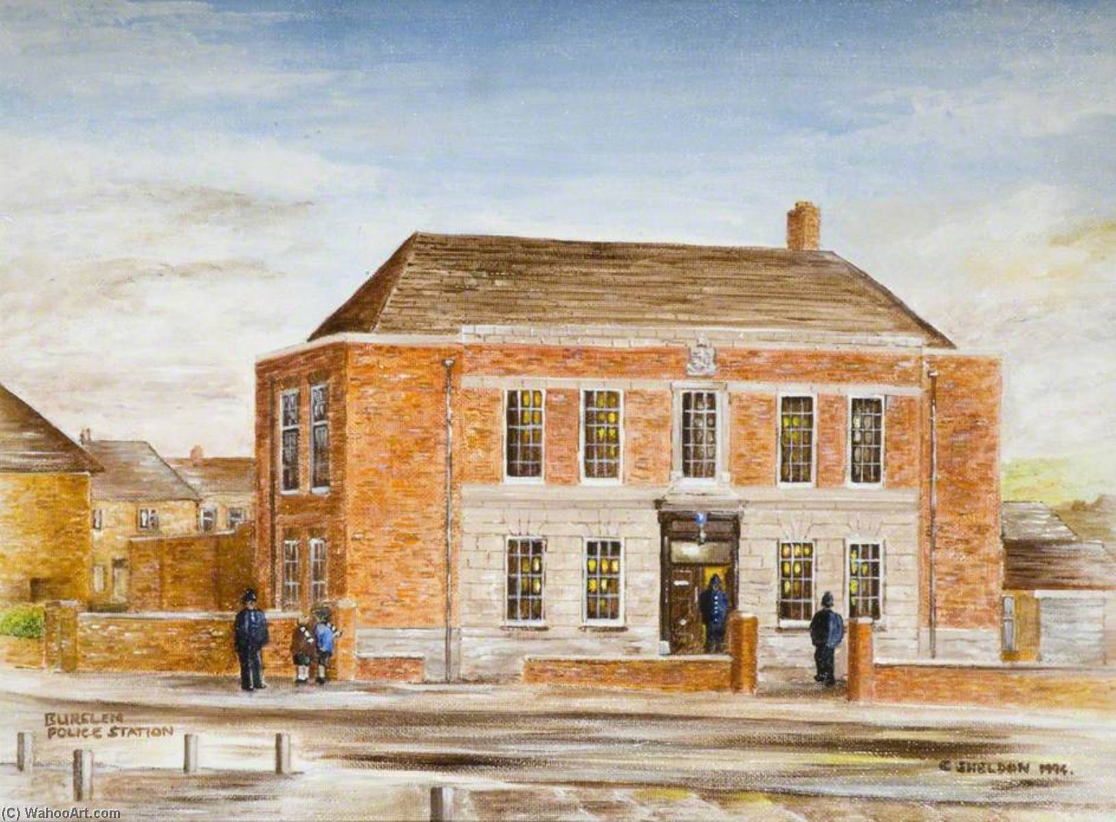 Burslem Police Station, 1994 by Christopher William Sheldon (1948-2016 ...