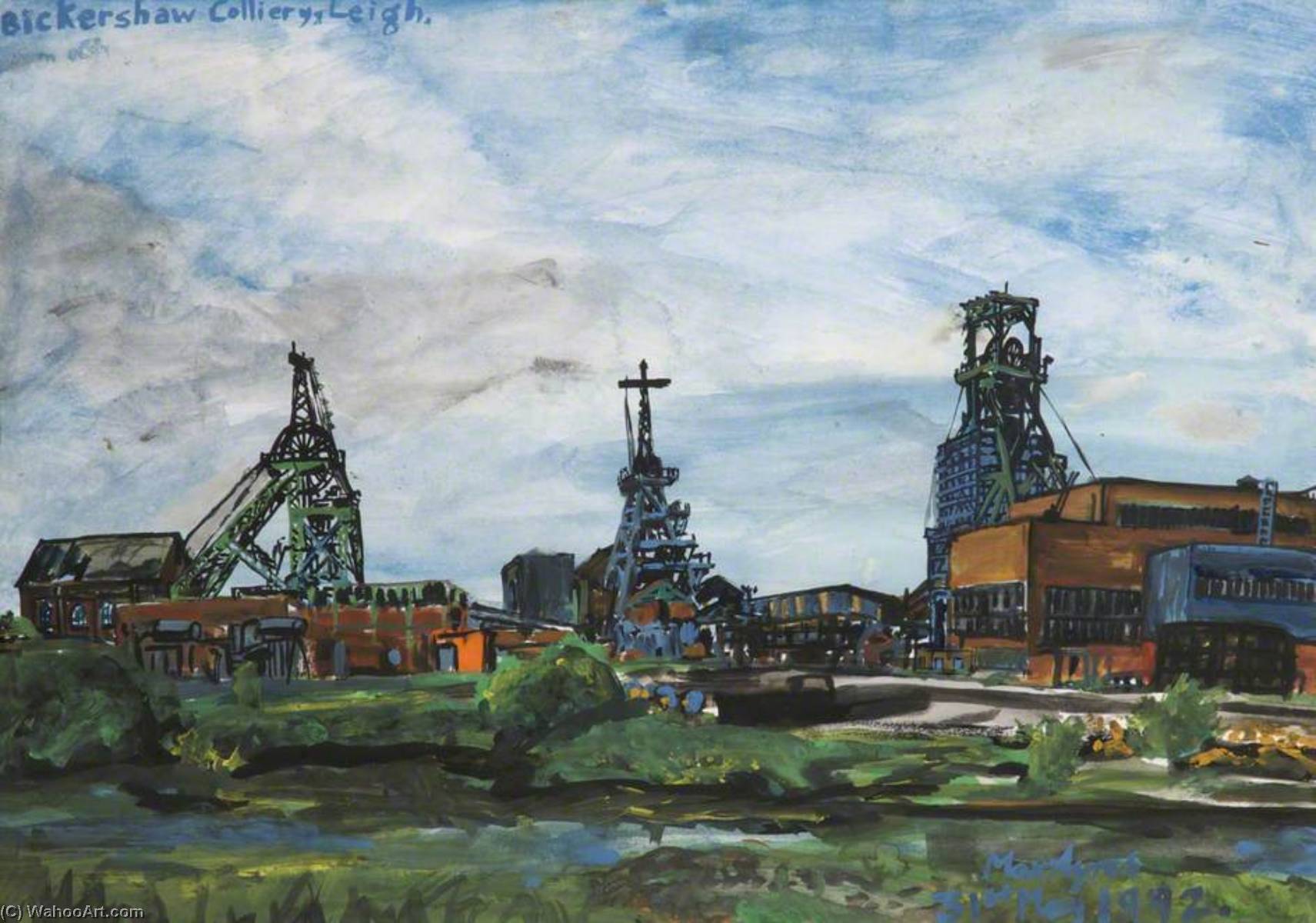Bickershaw Colliery, 1992 by Max Ayres Max Ayres | ArtsDot.com