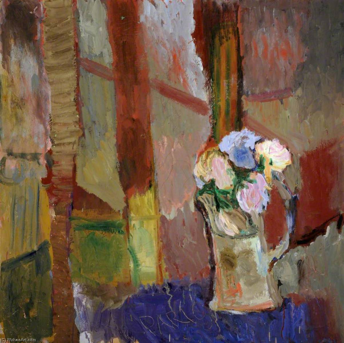 Still Life in Studio with Flowers by Carole Gibbons Carole Gibbons ...