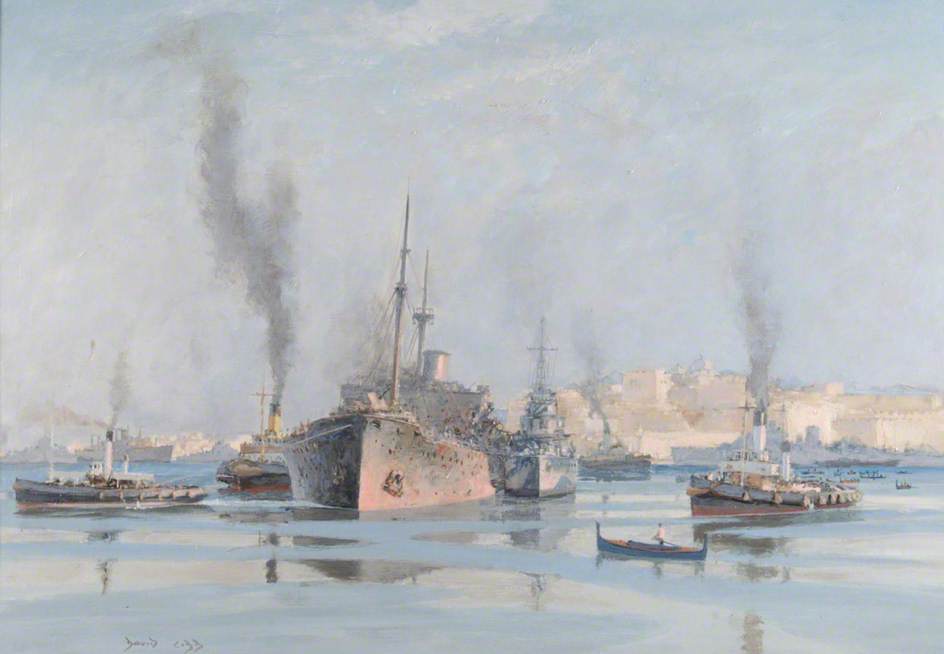 The Tanker `Ohio` by Charles David Cobb (1921-2014) Charles David Cobb ...