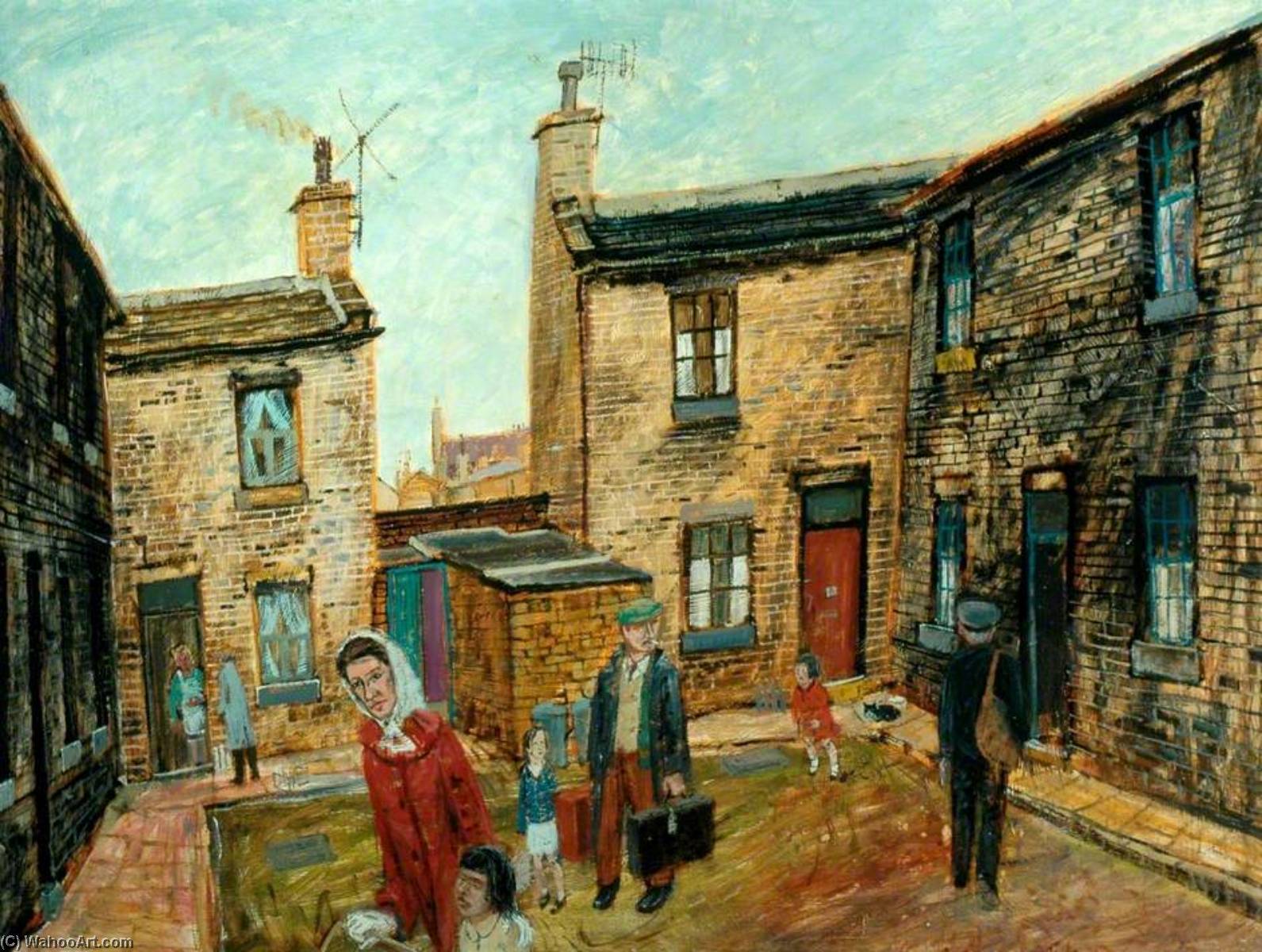 Setting off, Clayton Square, Brighouse by Peter Brook (1925-2022) Peter ...
