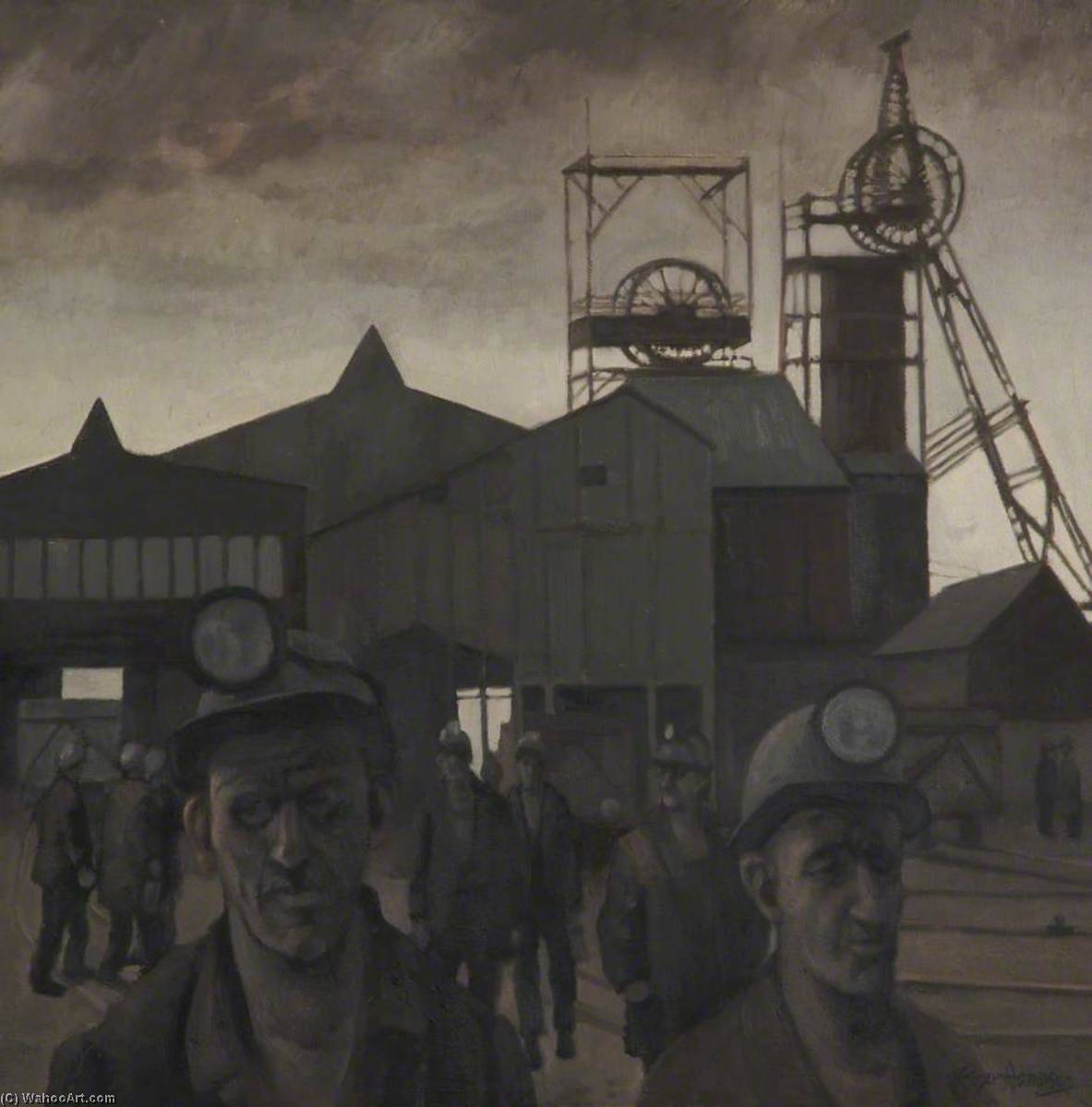 Bedford Colliery, Leigh by Roger Hampson (1925-1996) Roger Hampson ...