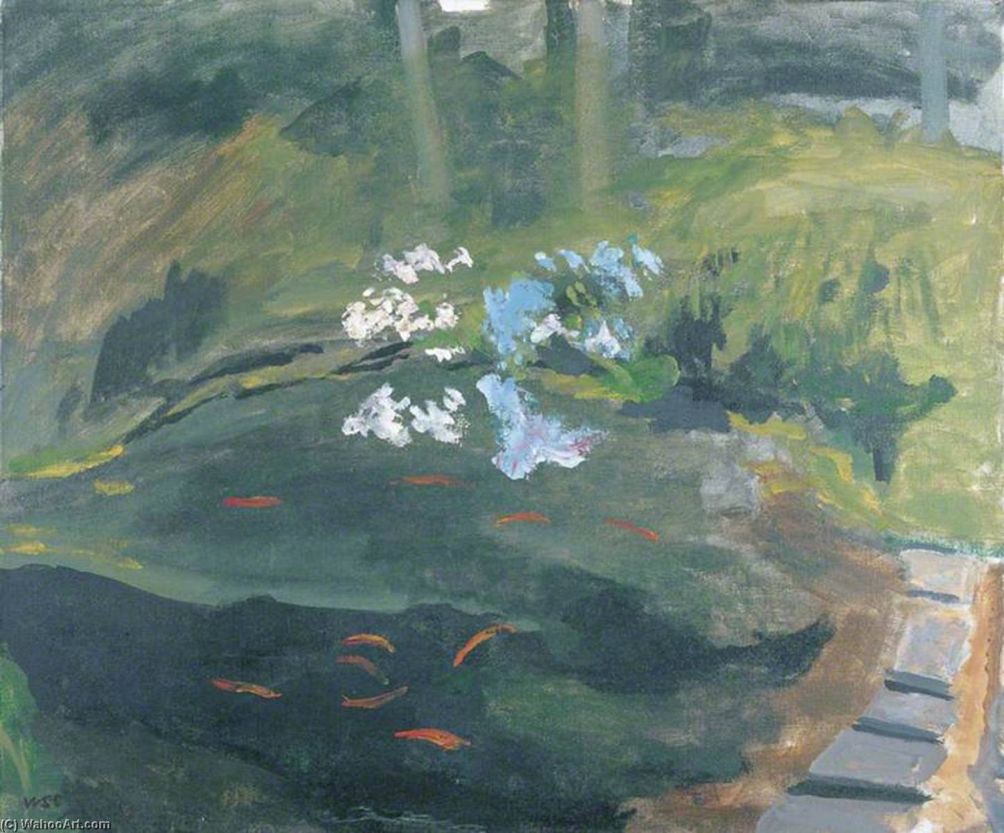 Art Reproductions The Goldfish Pool at Chartwell, 1935 by Winston ...