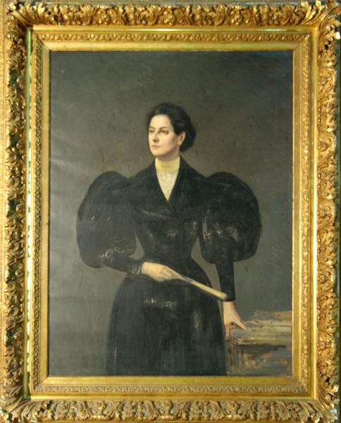 Grand portrait de Madame Merlette de Merlette Charles Claude Merlette ...
