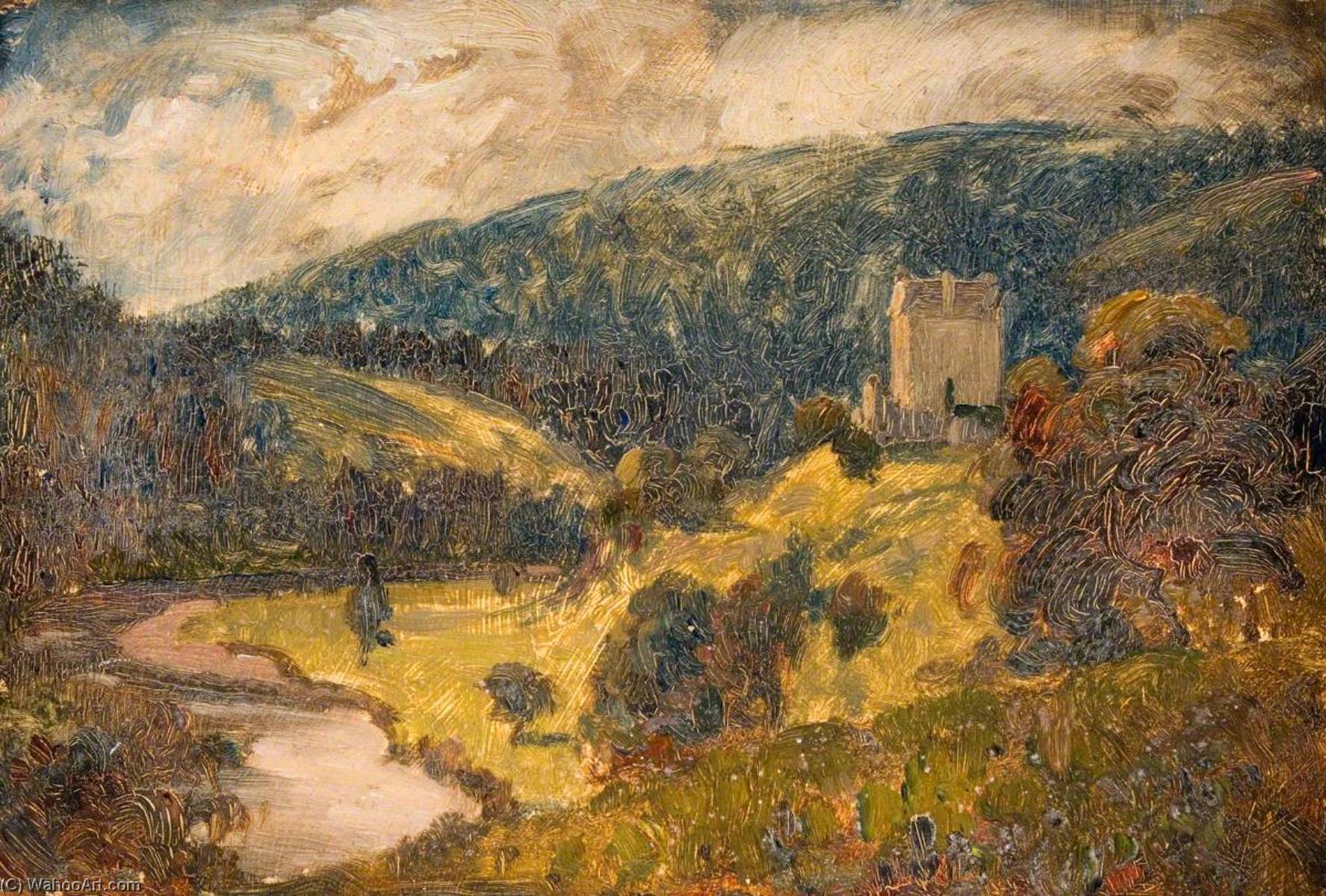 Get Art Reproductions Neidpath Castle by Joseph Alfonso Toft (Inspired ...