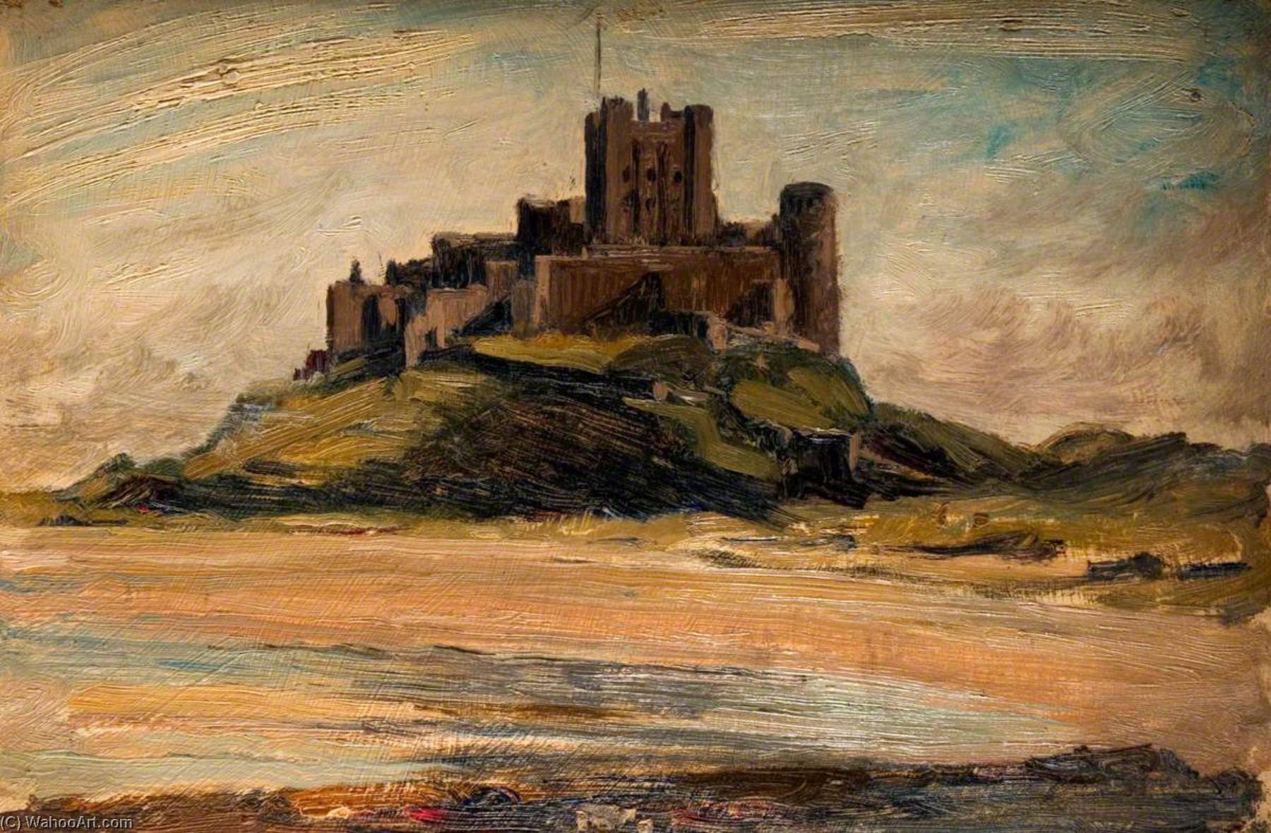 Buy Museum Art Reproductions Bamburgh Castle by Joseph Alfonso Toft ...