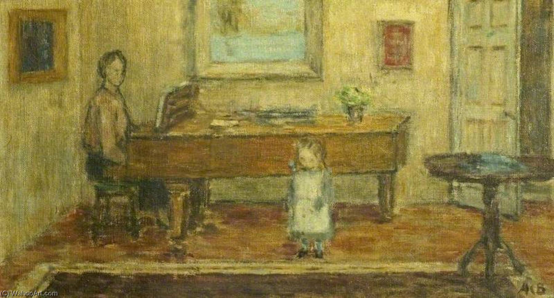 Paintings Reproductions At the Piano, 1950 by Alan Francis Clutton ...