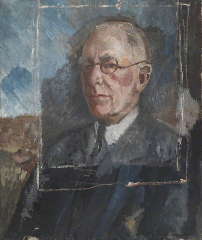 顺序 藝術再現 研究佩戴外观的人 通过 Alan Francis Clutton Brock (灵感来自) (1904-1976 ...