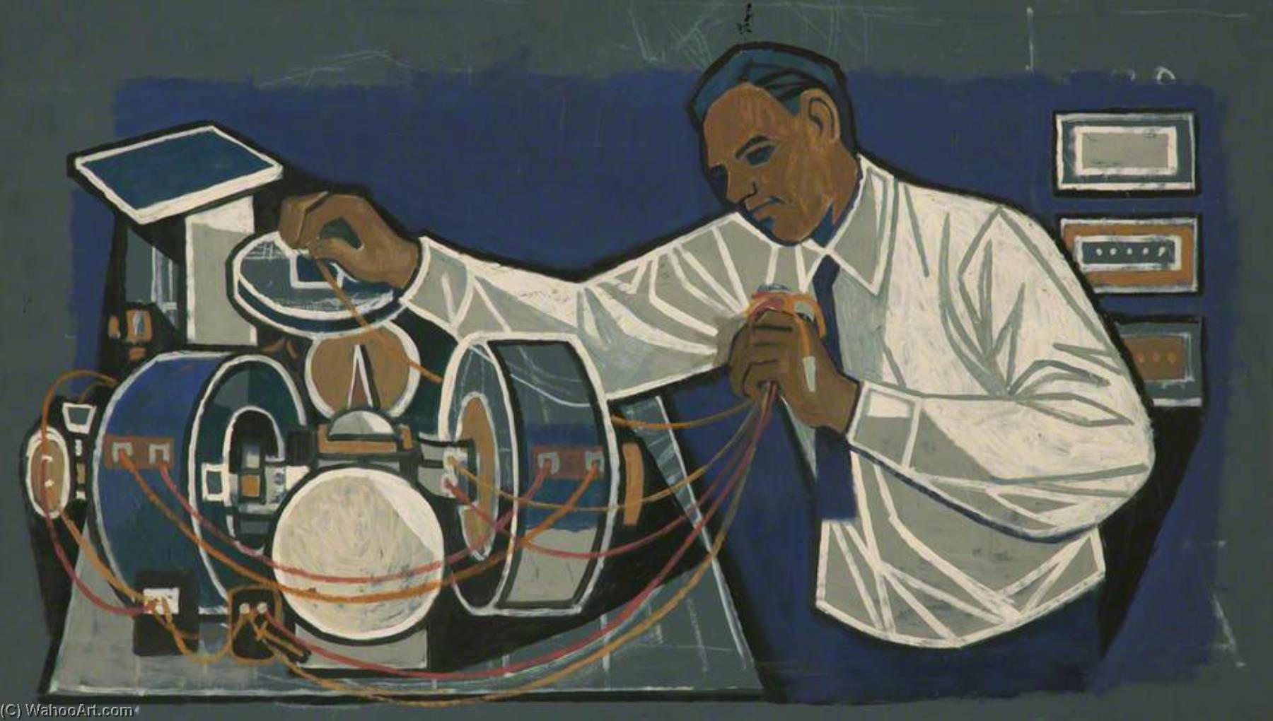 Purchase Oil Painting Replica Electrical Engineer by Cliff Rowe ...