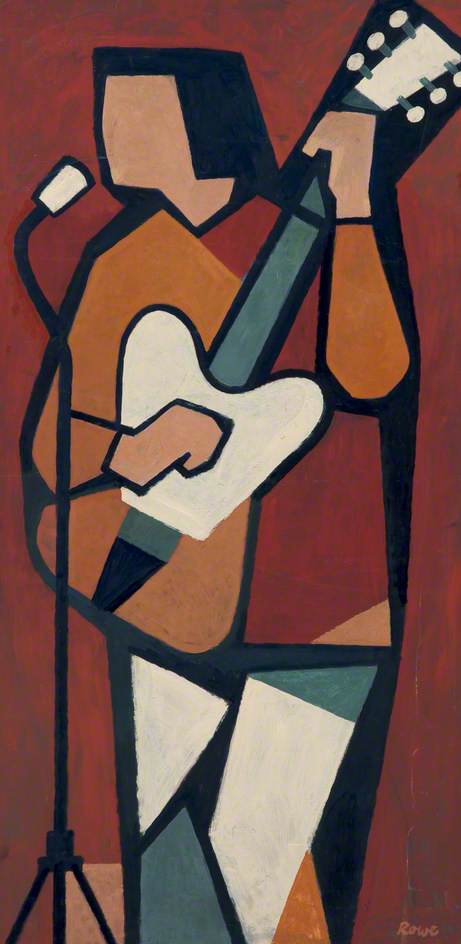 Get Art Reproductions Guitarist by Cliff Rowe (Inspired By) (1904-1988 ...