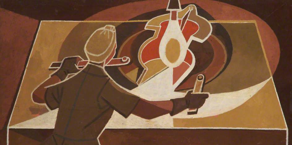 Oil Painting Replica Female Glass Worker by Cliff Rowe (Inspired By ...