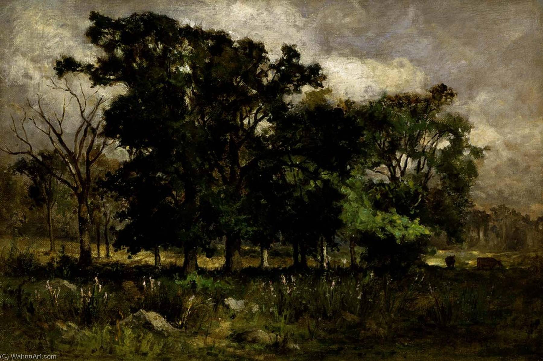 Order Artwork Replica Tree Landscape, 1877 by Edward Mitchell Bannister ...