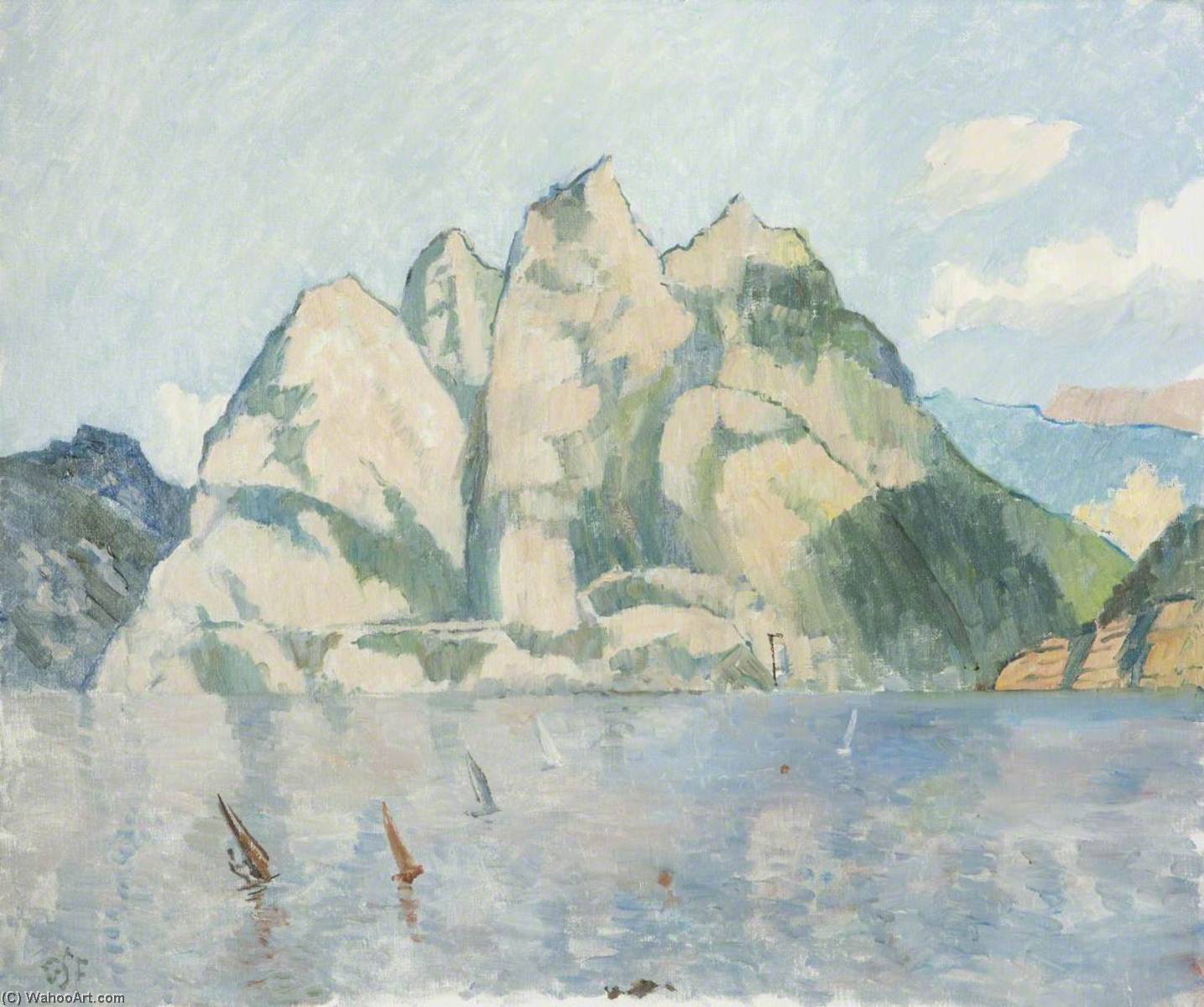 Lago Garda, 2002 por Geoffrey Scowcroft Fletcher (1923-2004) Geoffrey ...