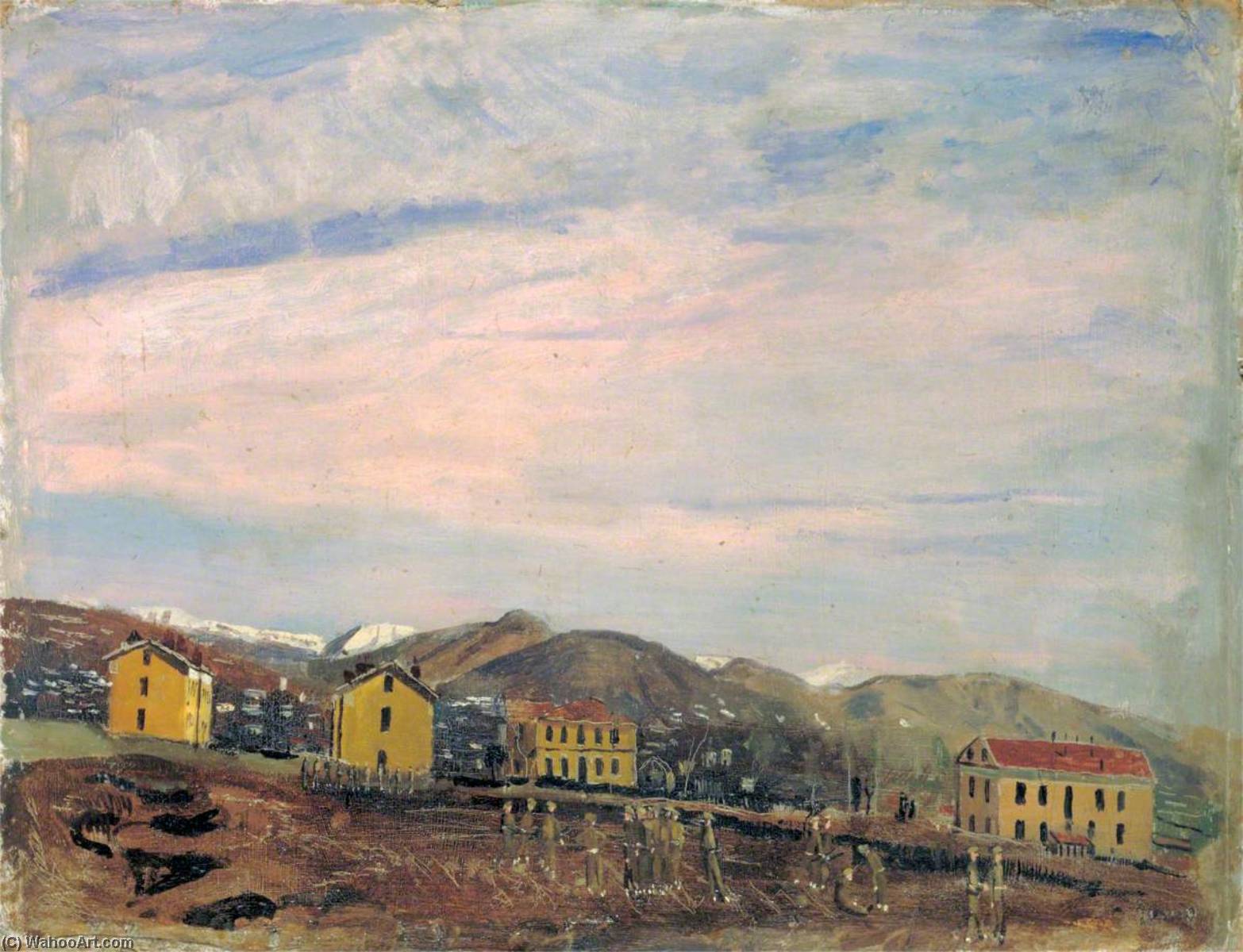 Oil Painting Replica The Greek Barracks at Kosani, 1946 by Carel Victor ...