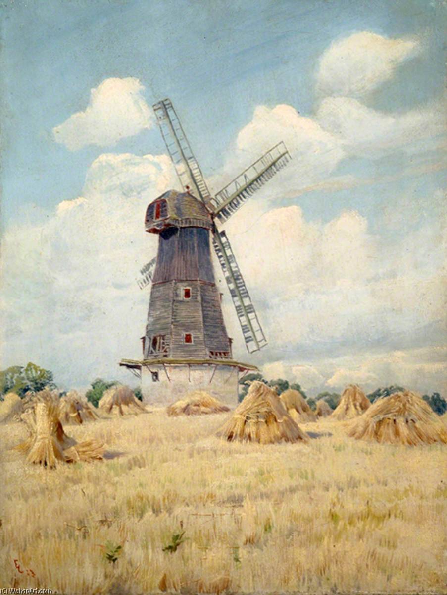 Get Art Reproductions Ockley Windmill, Surrey, 1923 by Ernest C ...