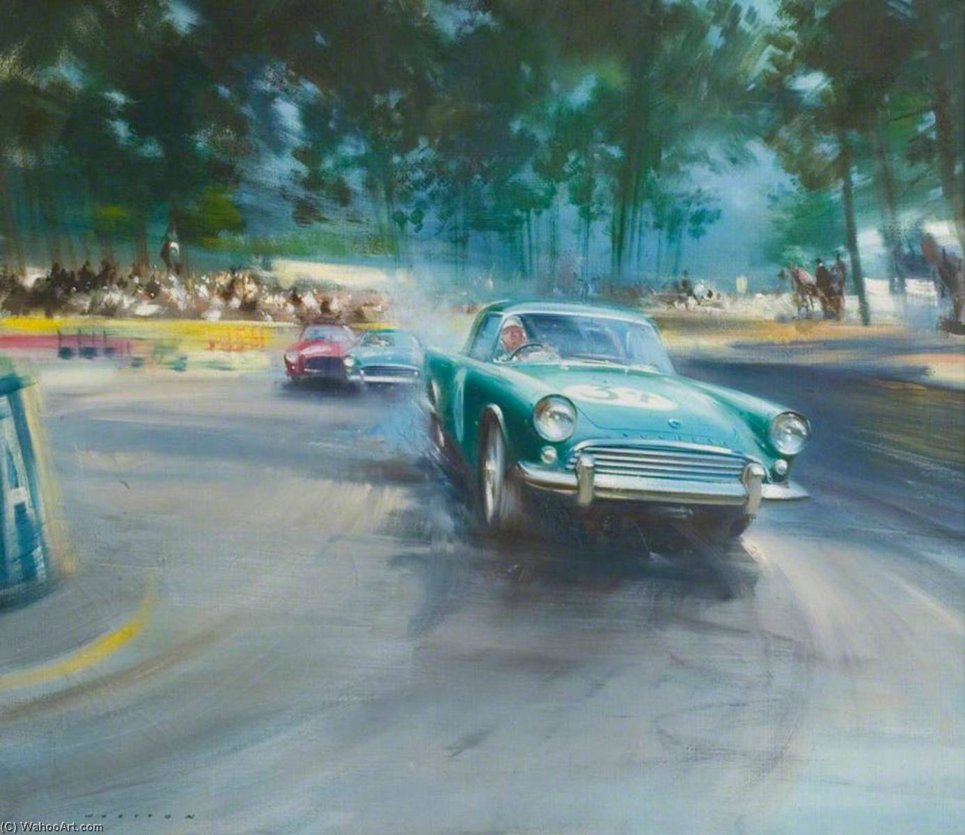 Order Artwork Replica `Sunbeam Alpine` Racing by Frank Wootton ...