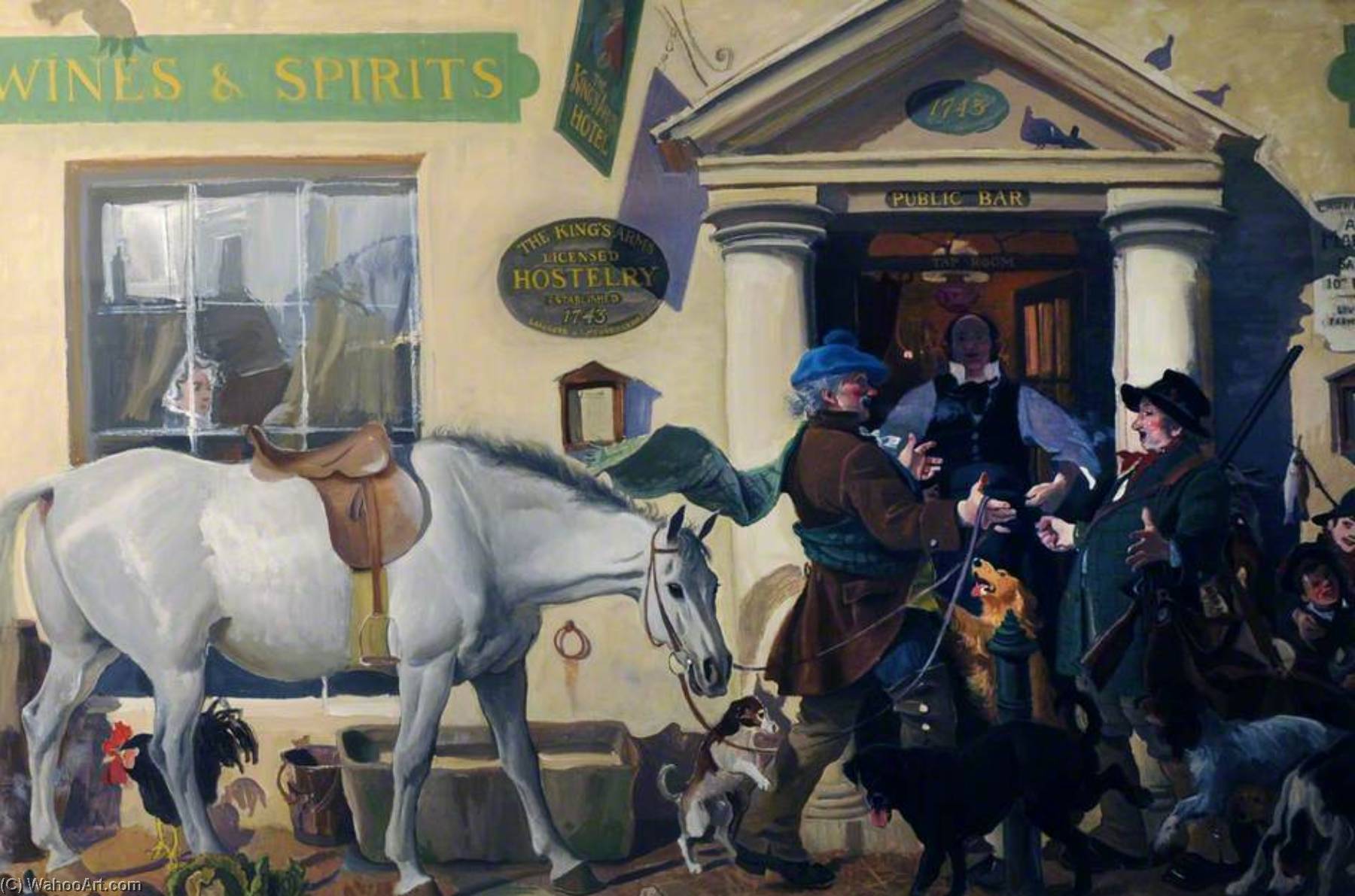 `Drouthy Neebors Meet`, 1996 de Alexander Goudie (1933-2004) Alexander ...