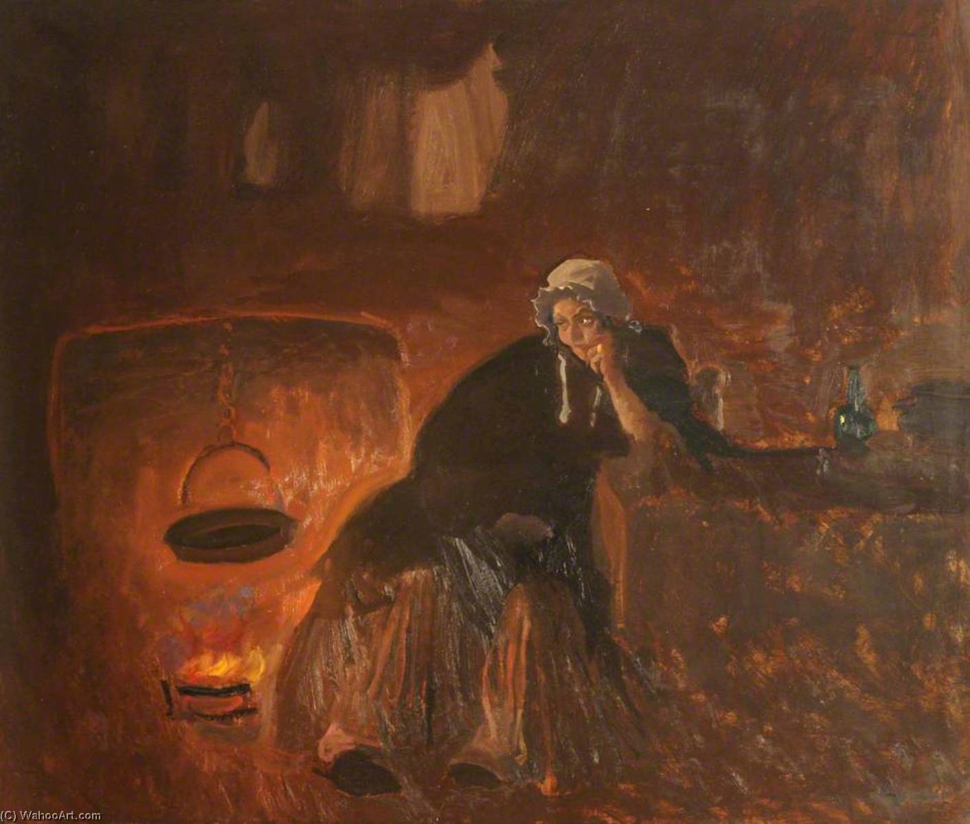 `In Vain, Thy Kate Awates Thy Comin`, 1996 by Alexander Goudie (1933 ...