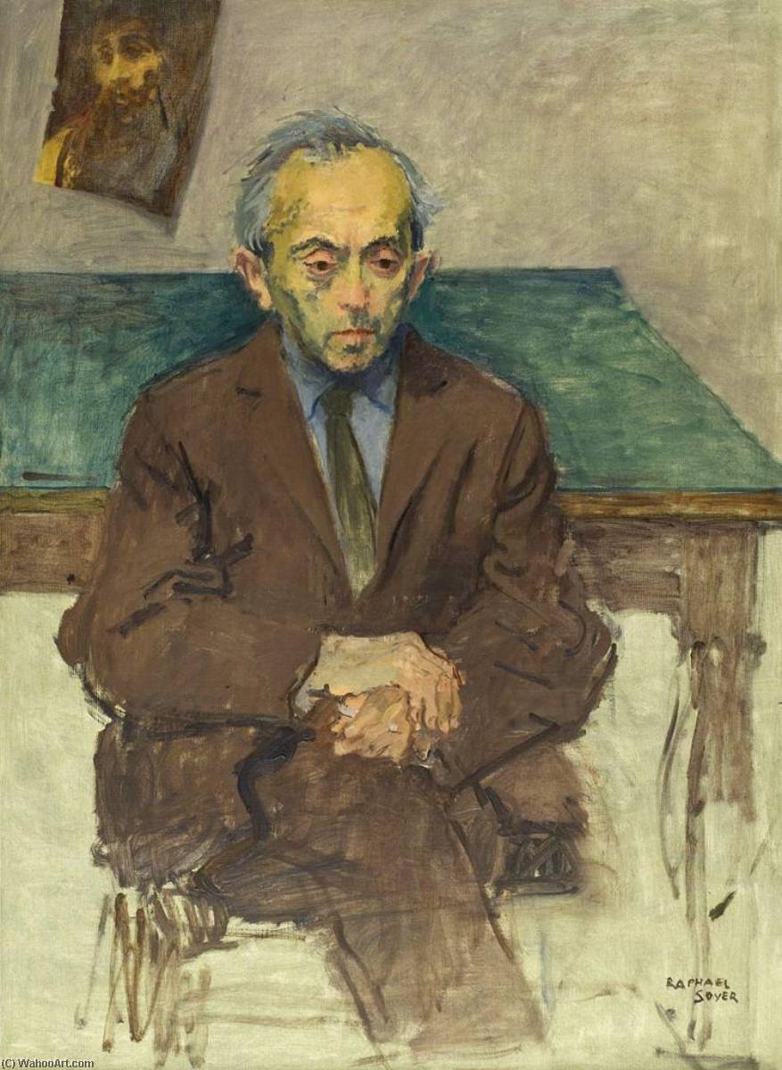 Get Paintings Reproductions Soyer, Moses, Portrait Of, 1965 by Raphael ...