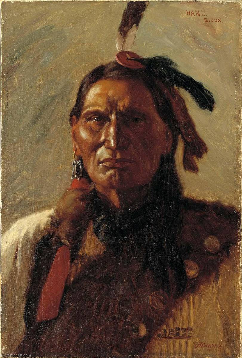 Paintings Reproductions Hand, 1900 by Joseph Henry Sharp (Inspired By ...