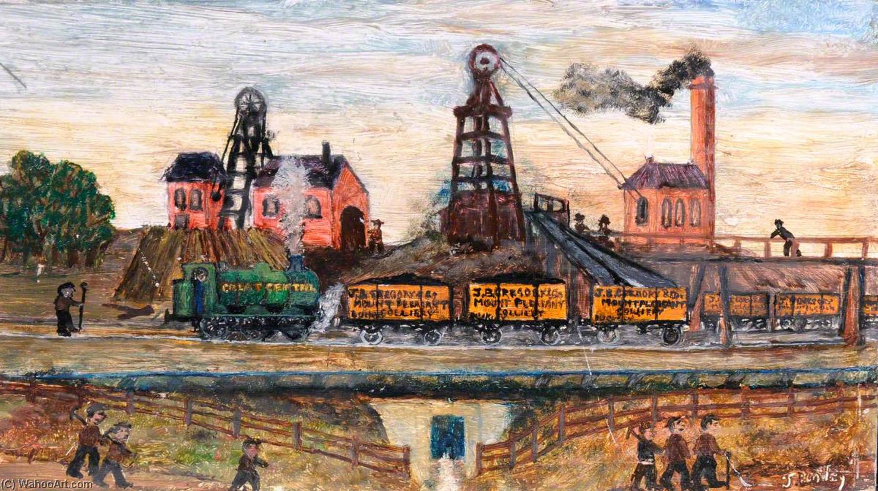 J. B. Gregory`s Colliery, c.1910 by James Bentley (1921-2004) James ...