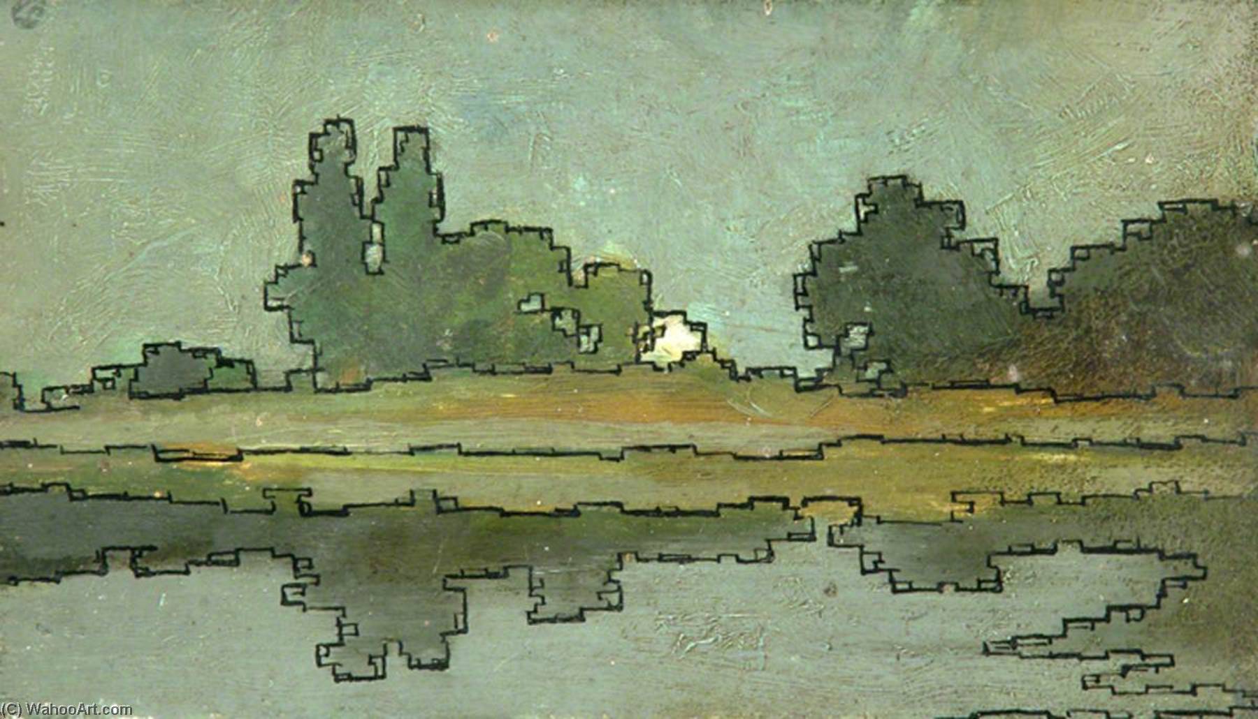 Artwork Replica Patterned Trees by Sidney Herbert Sime (1865-1941 ...