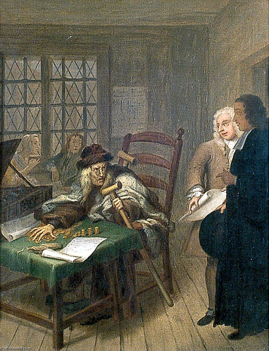 Purchase Oil Painting Replica Thomas Guy Counting His Money, 1737 by ...