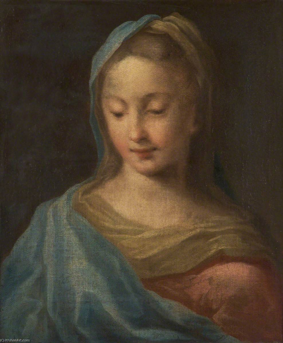 Oil Painting Replica Head of the Madonna (copy after Correggio) by ...