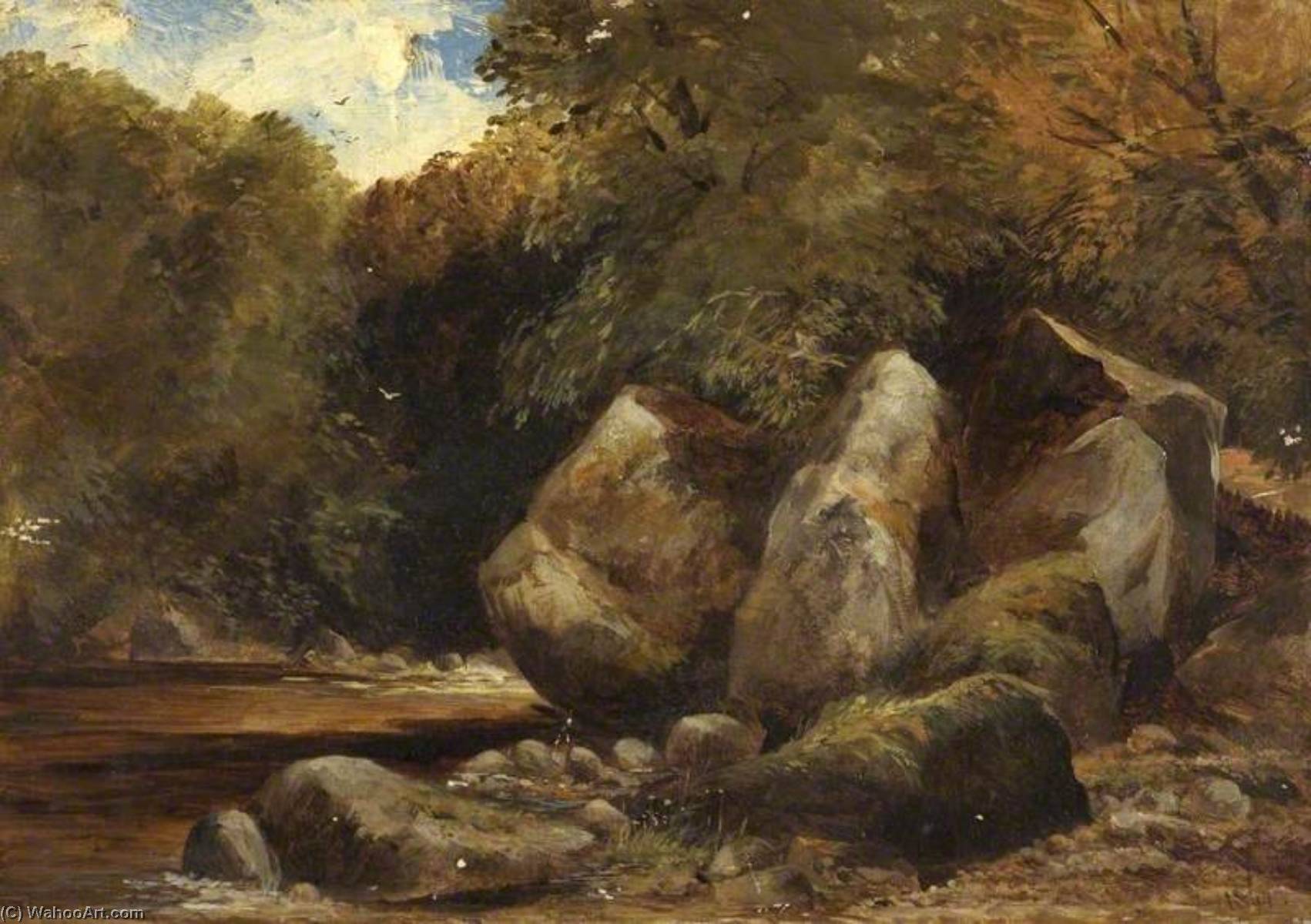 Buy Museum Art Reproductions Landscape with Large Rocks, 1864 by George ...