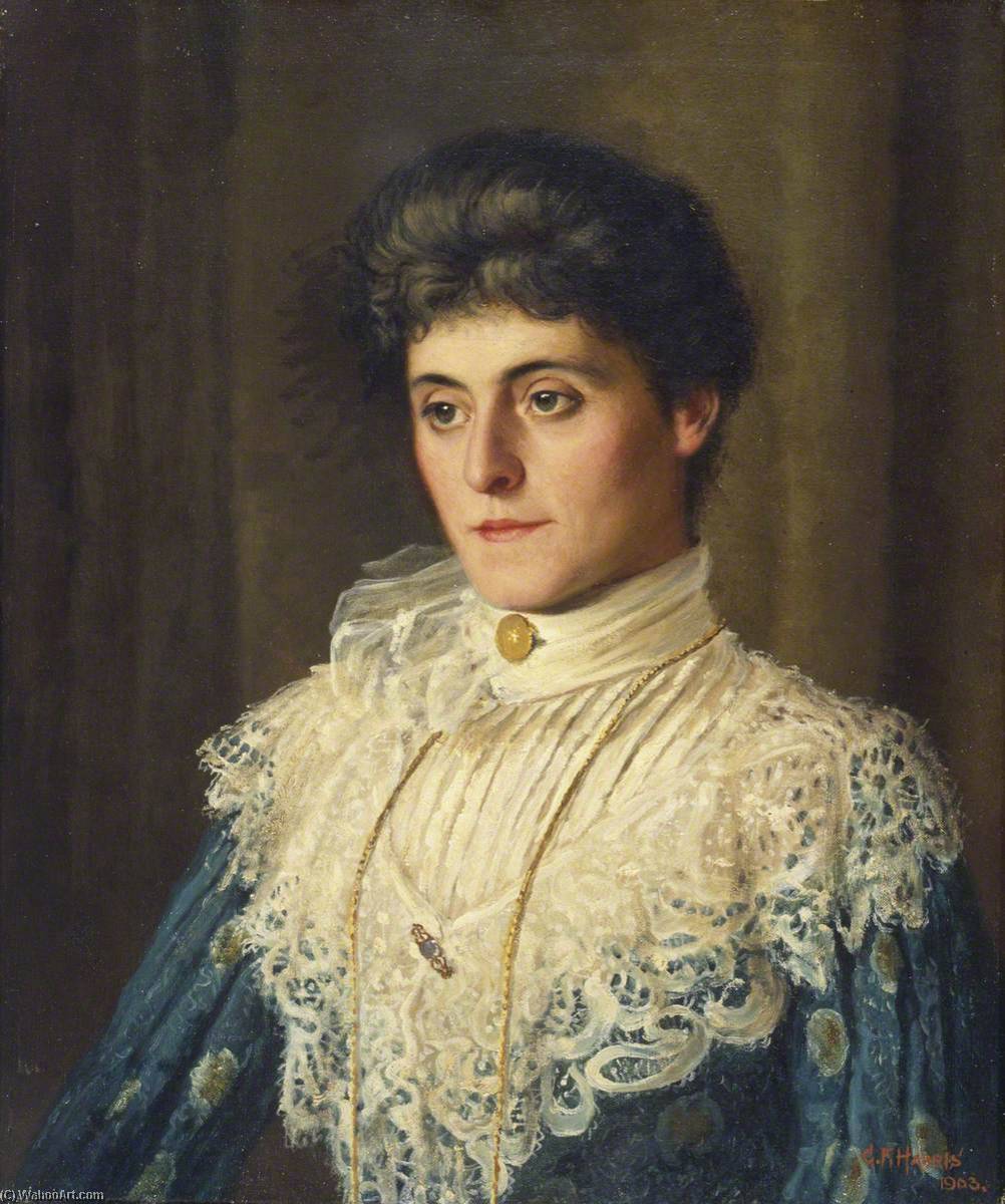 Oil Painting Replica Day Dreams, 1903 by George Frederick Harris (1856 ...