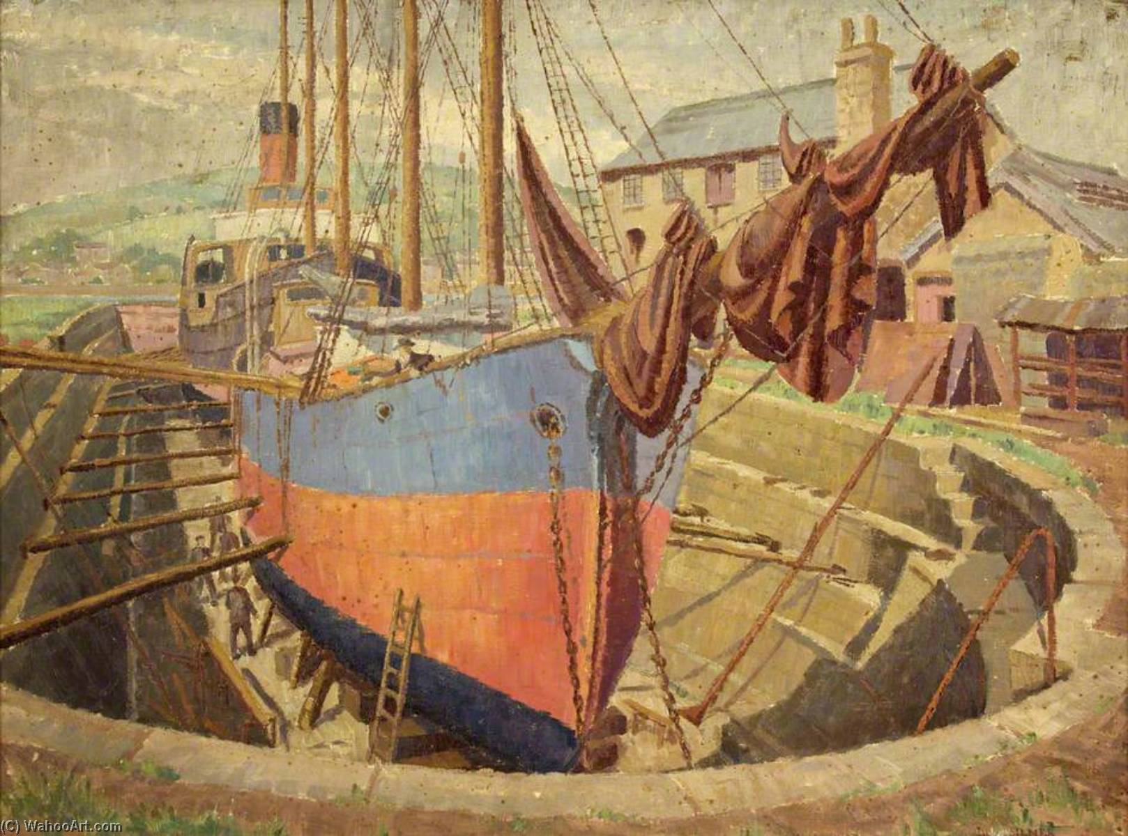 Purchase Oil Painting Replica The Schooner Overhaul by Donald Ewart ...