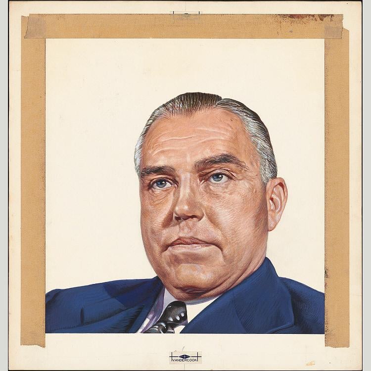 Oil Painting Replica Lester Colbert by Boris Chaliapin (Inspired By ...