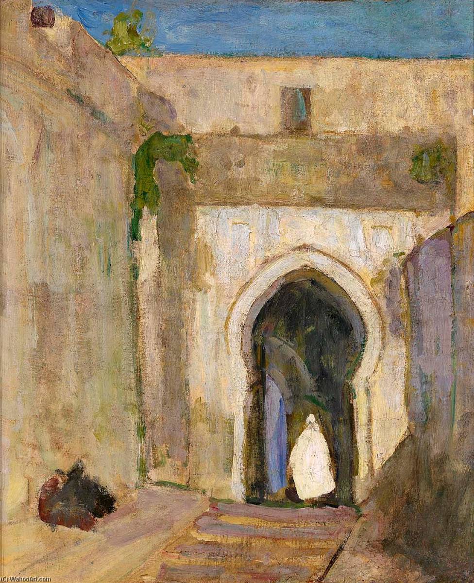 Get Art Reproductions Gateway, Tangier, 1910 by Henry Ossawa Tanner ...