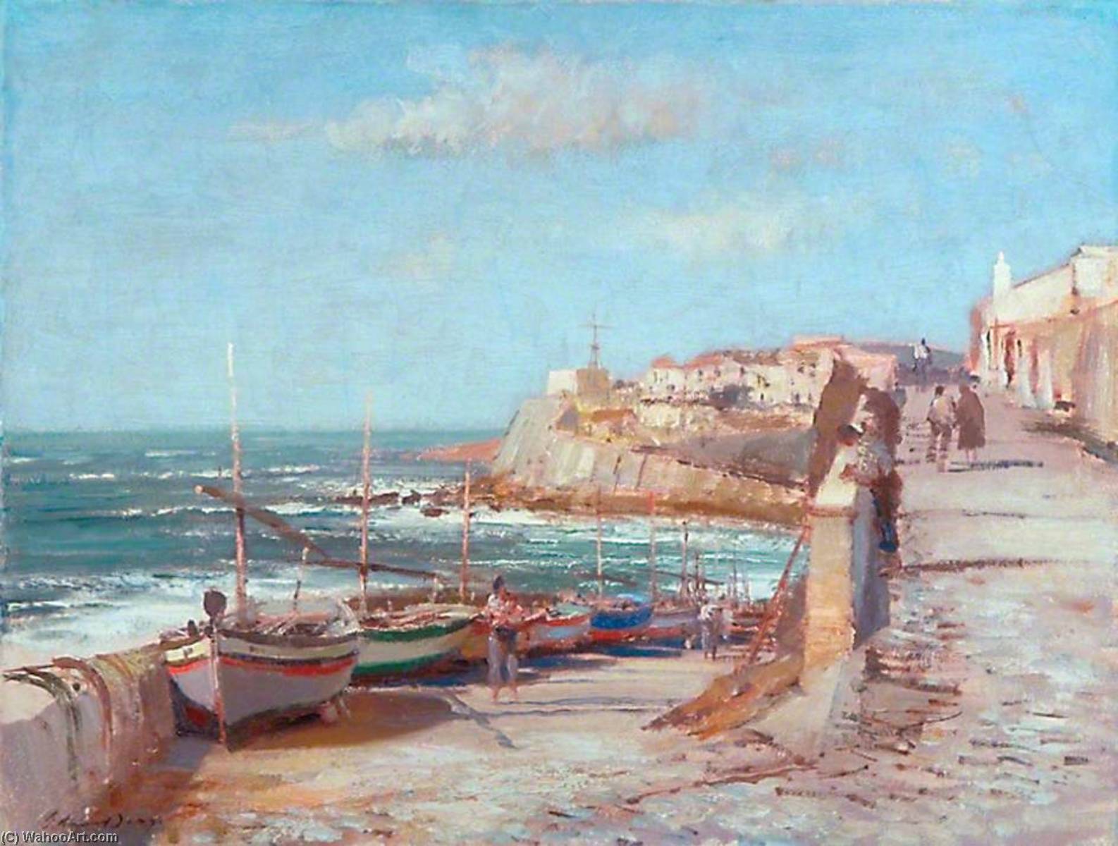 Paintings Reproductions The Ramp at Ericeira by Edward Brian Seago ...
