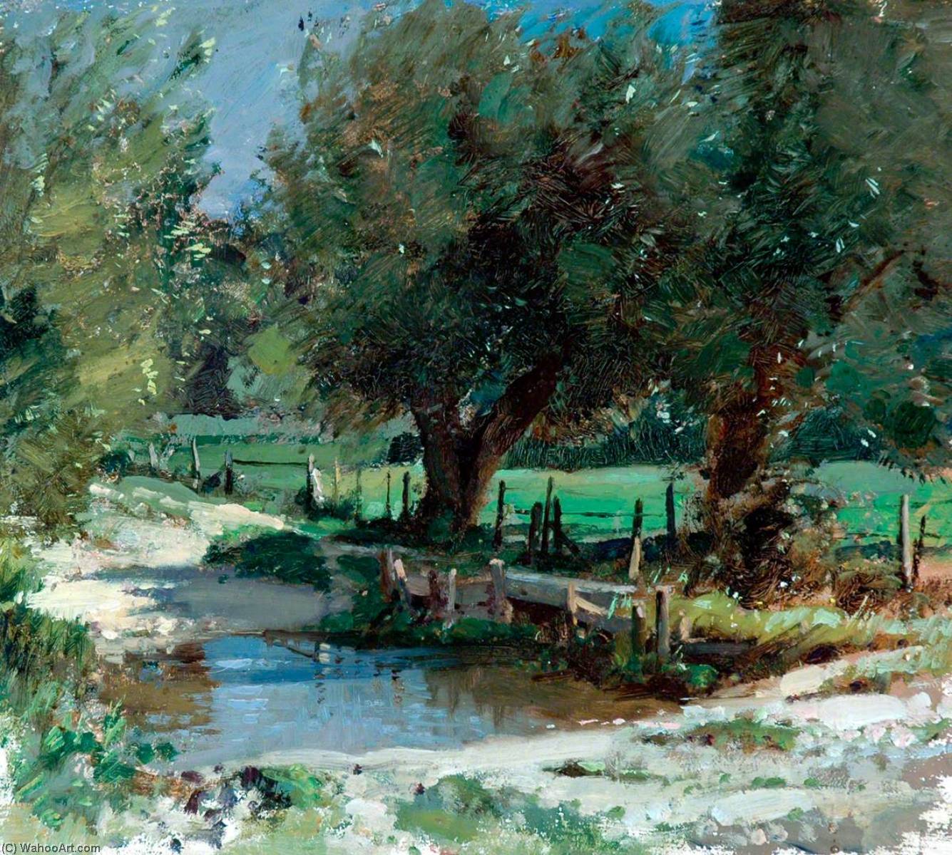 Get Paintings Reproductions Trees and Pool by Edward Brian Seago ...