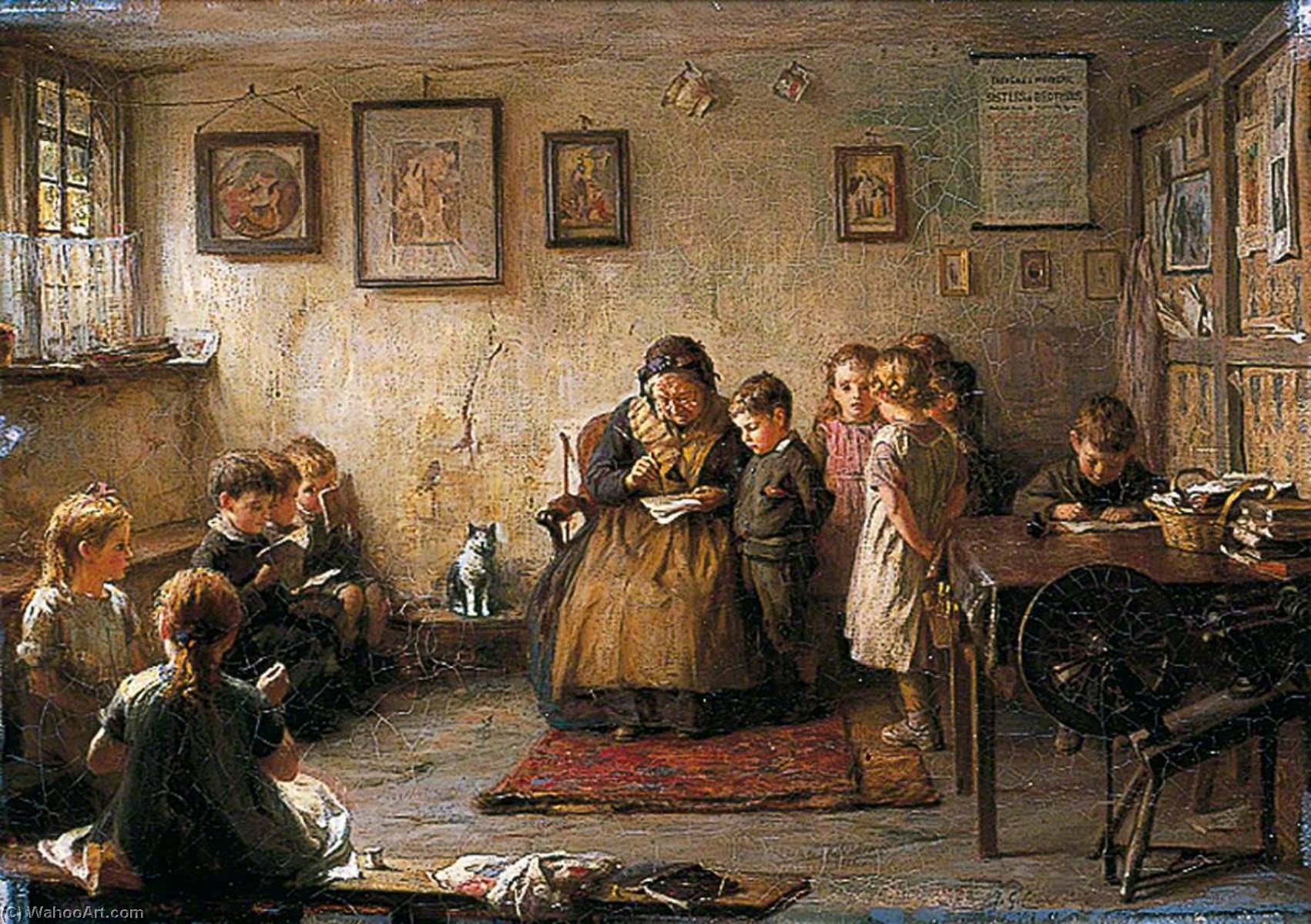 Get Art Reproductions The Dame School, 1887 by Frederick George Cotman ...