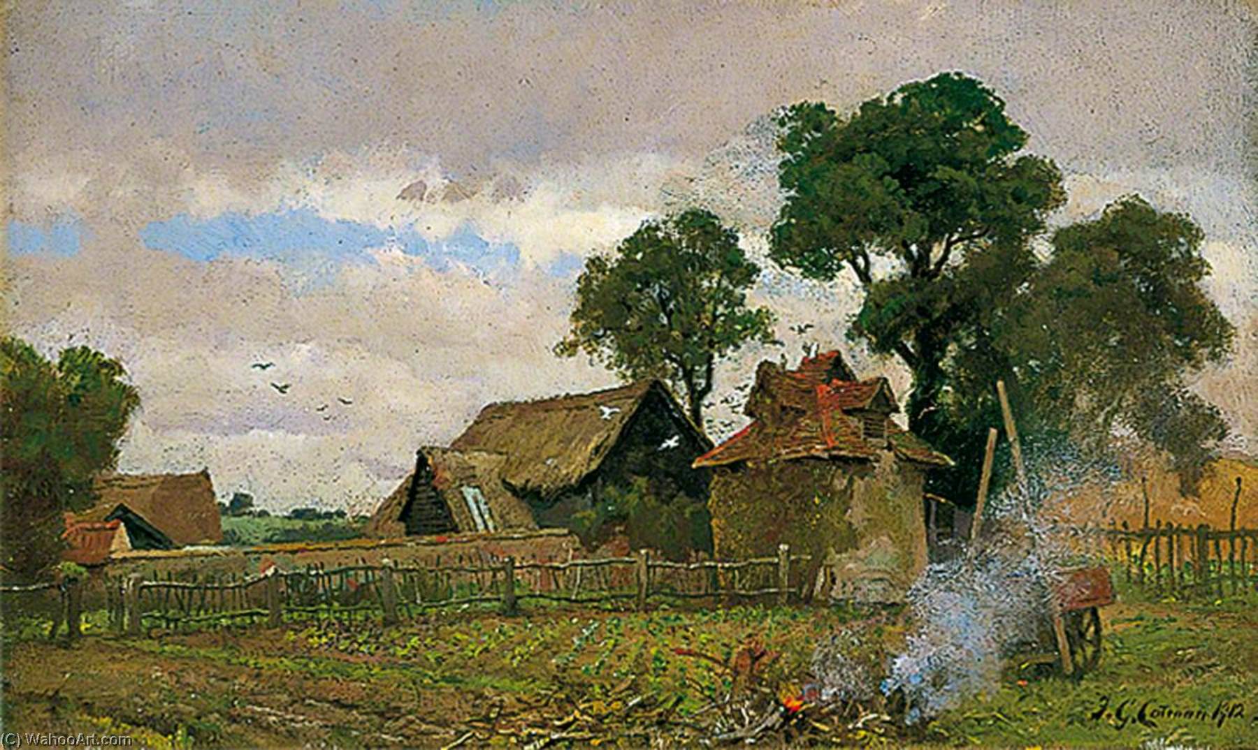 Order Artwork Replica Farmyard and Dovecote, Nettlestead, 1912 by ...