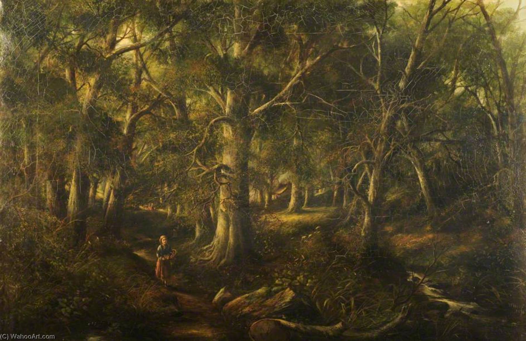Order Artwork Replica Forest Scene, Ayrshire, 1876 by William Muir ...