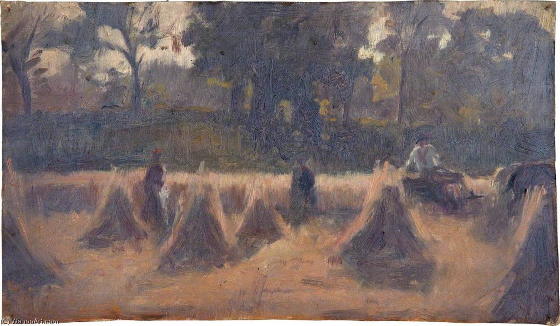 Purchase Oil Painting Replica Corn Stooks by William Darling Mckay ...