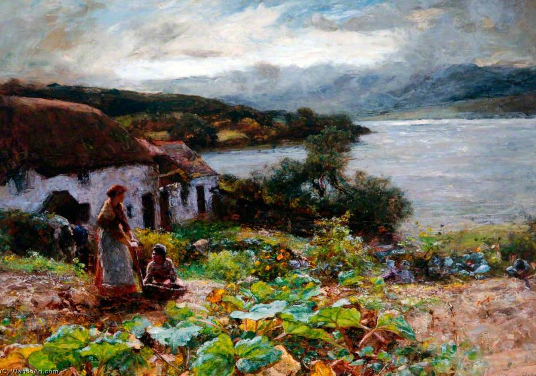 Artwork Replica Glan Conwy by Joshua Anderson Hague (1850-1916 ...