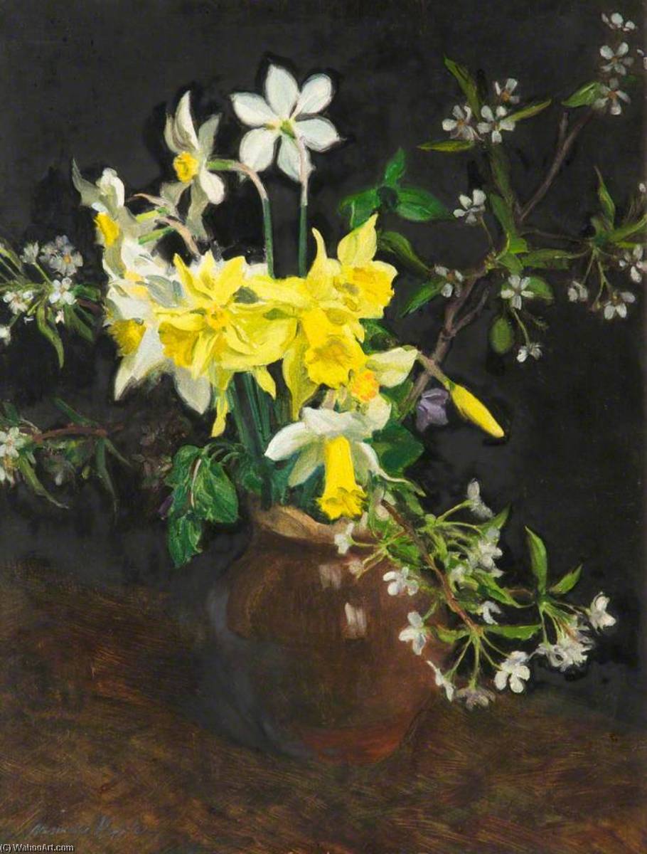 Adquirir Reproduções De Pinturas Flores da primavera por Norman Hepple ...