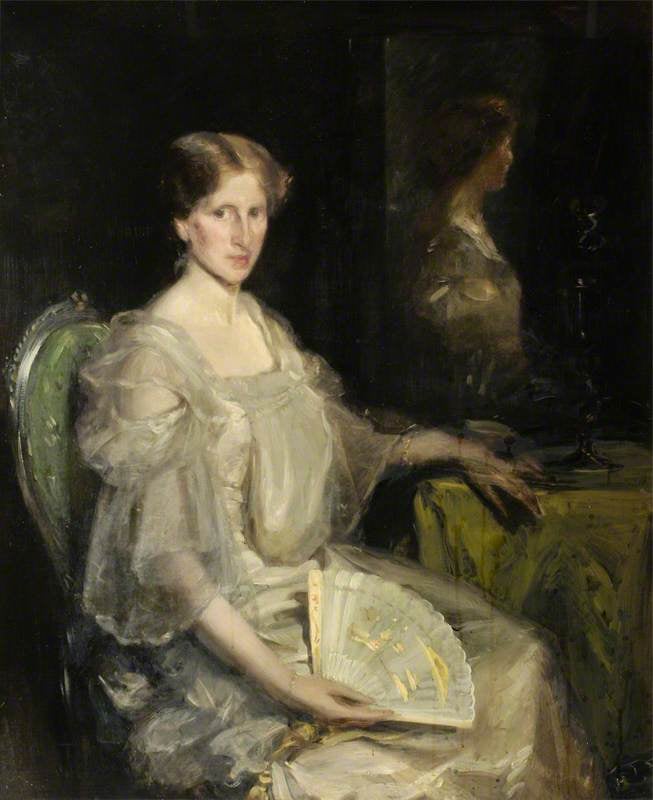 Reproductions De Qualité Musée Le fan de l`ivoire de Douglas Strachan ...