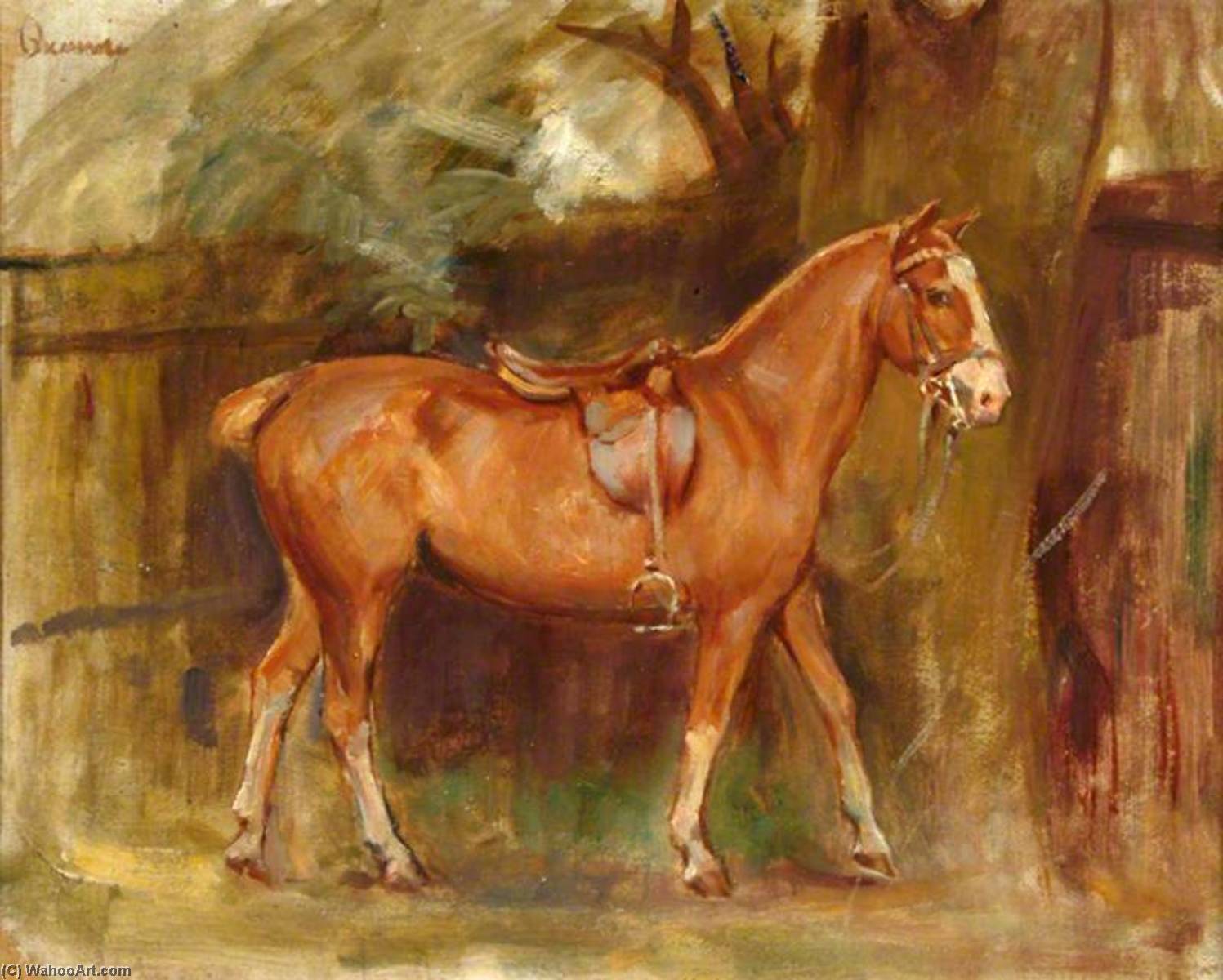 Purchase Oil Painting Replica The Chestnut Hunter, 1944 by Percy ...